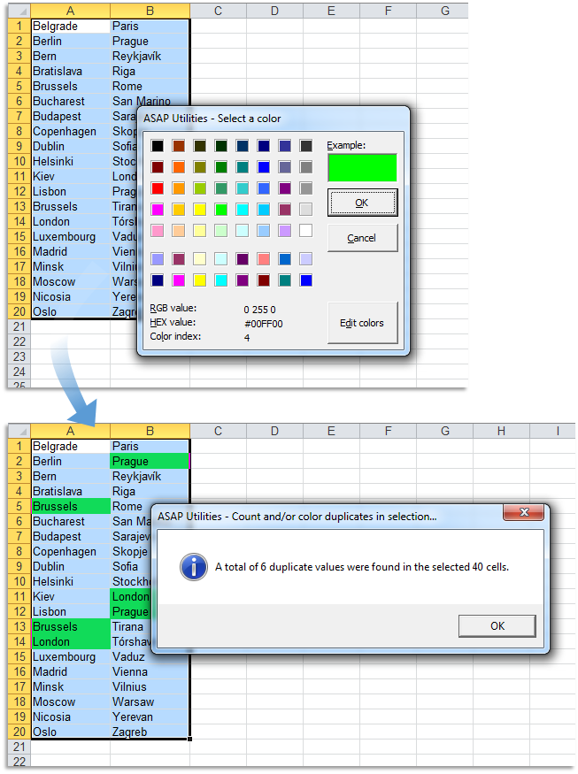 ASAP Utilities For Excel Blog Tip Easily Count And or Color 