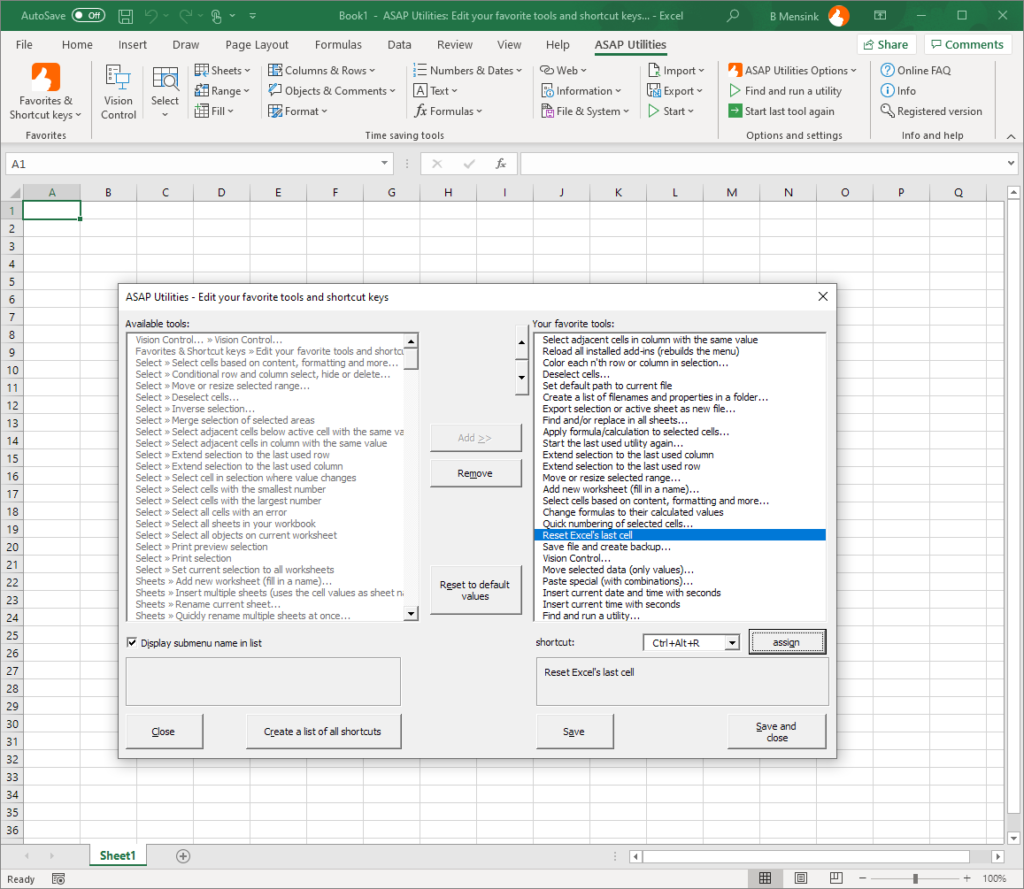 Tip: Save time with keyboard shortcuts - ASAP Utilities Blog
