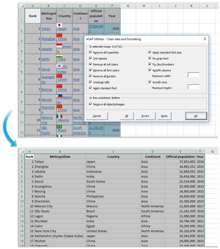 Tip: Quickly clean up your data in Excel - ASAP Utilities Blog