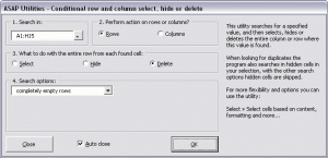 Remove all empty rows – within your selection - ASAP Utilities Blog