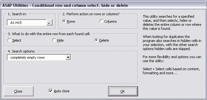 Remove All Empty Rows Within Your Selection ASAP Utilities Blog