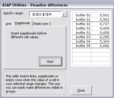 Insert empty rows between groups - ASAP Utilities Blog