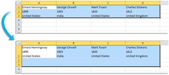 ASAP Utilities for Excel - Columns & Rows » Merge row data, separate ...