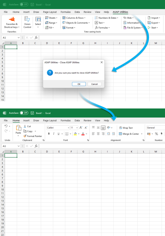 ASAP Utilities Options › Close ASAP Utilities (English)