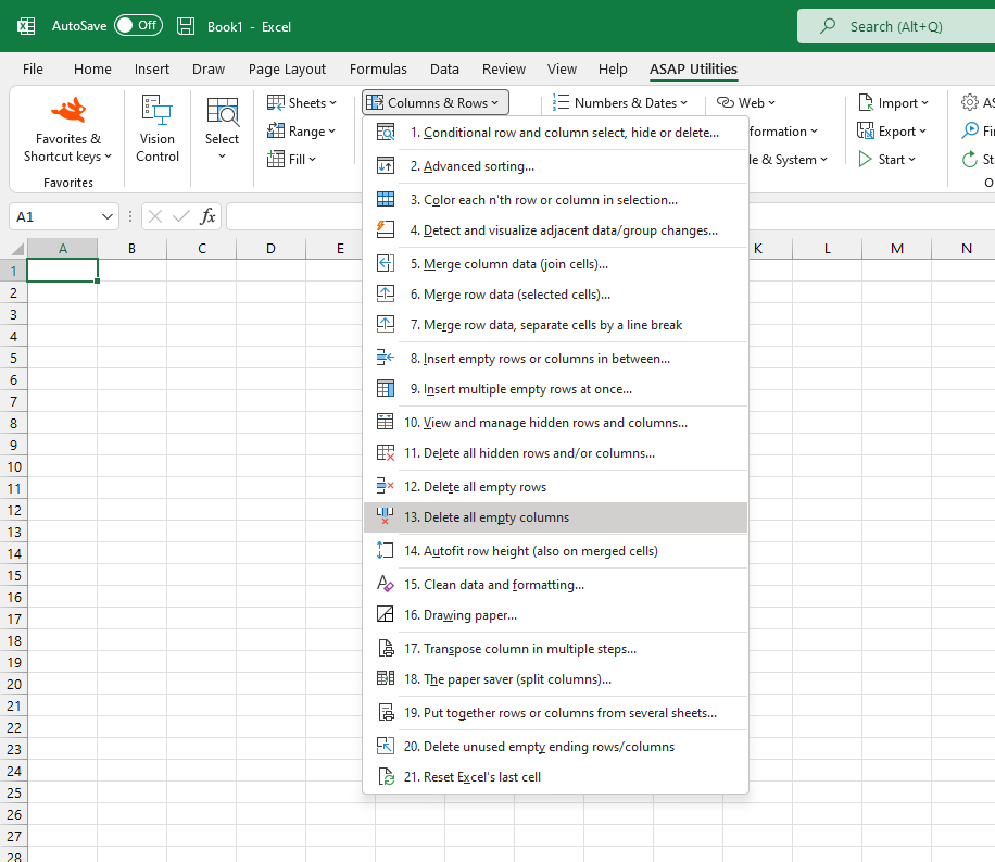 How To Delete All Empty Columns In Excel Printable Forms Free Online