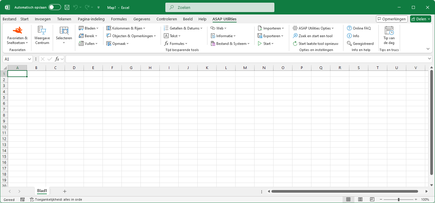 ASAP Utilities for Excel - Handige tools die Excel-gebruikers tijd ...