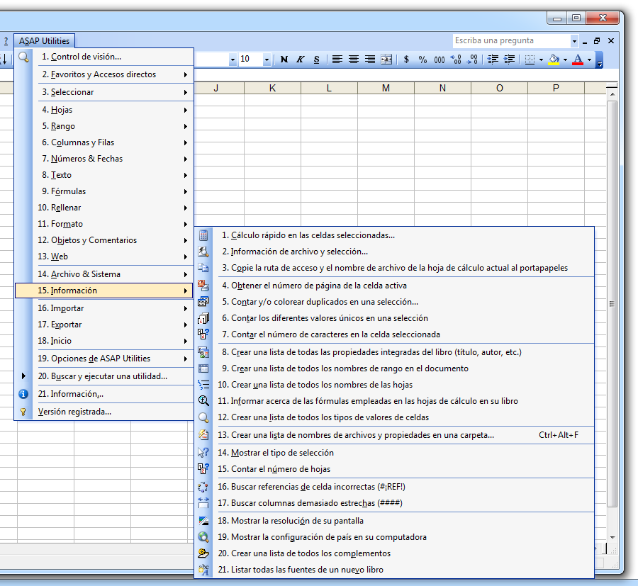 “Información” utilities - ASAP Utilities, descripción de sus ...