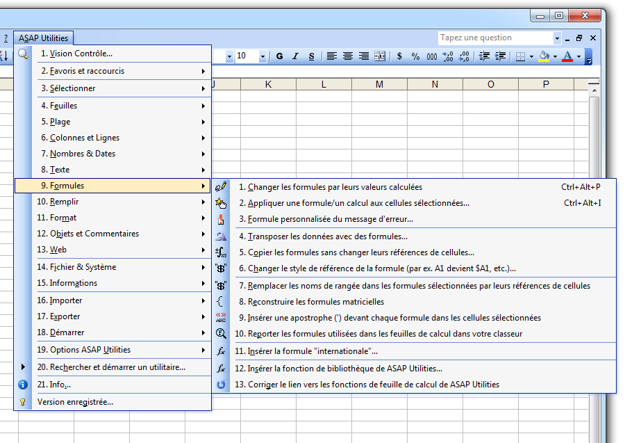 “Formules” utilities - ASAP Utilities, description de ses outils Excel ...