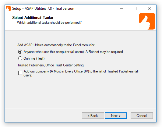 ASAP Utilities for Excel - Detailed step by step installation
