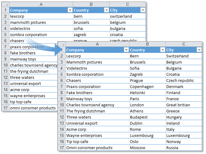 ASAP Utilities For Excel Text Start First Word With Uppercase ASAP Utilities Description 