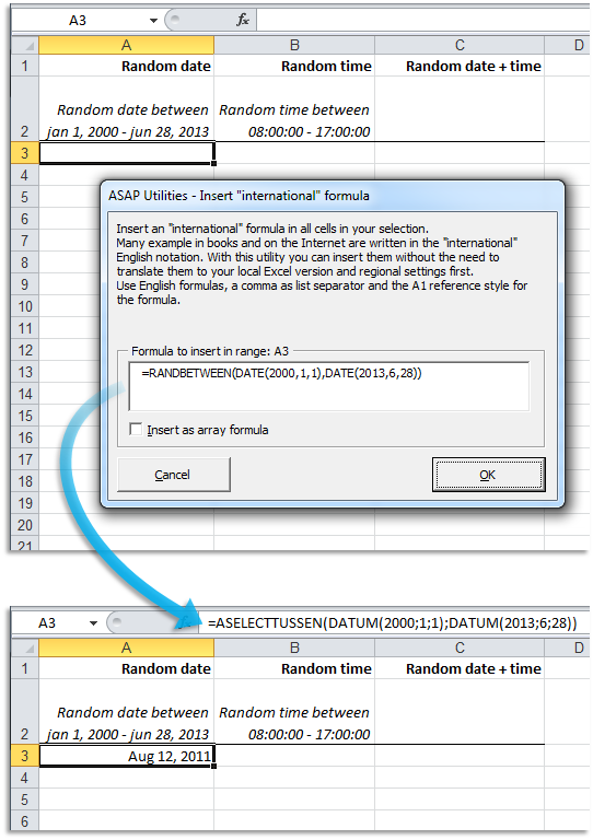 Insert US English Formula and Convert to Local Format... | Extra ...
