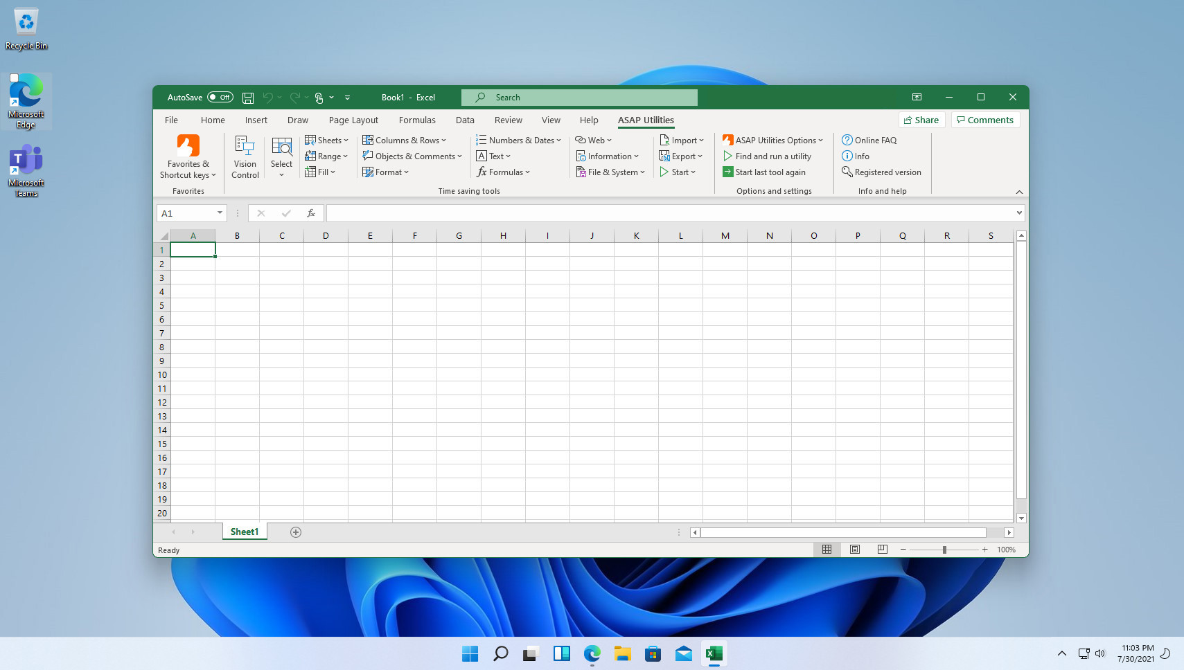 ASAP Utilities for Excel - Does ASAP Utilities work with the Windows 11 ...
